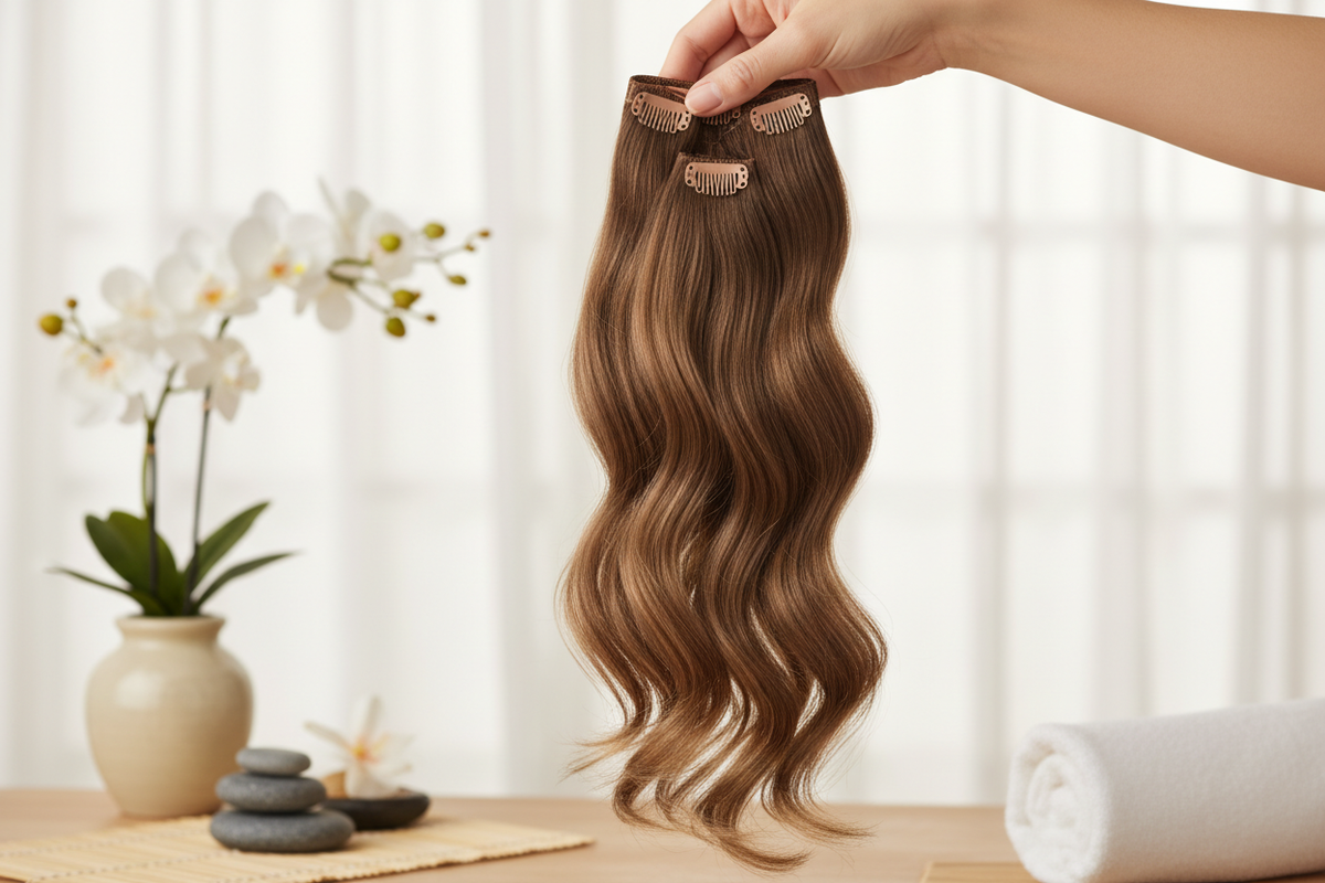 Clip-In Hair Extensions Guide: DIY Application & Styling Tips | GlowTress