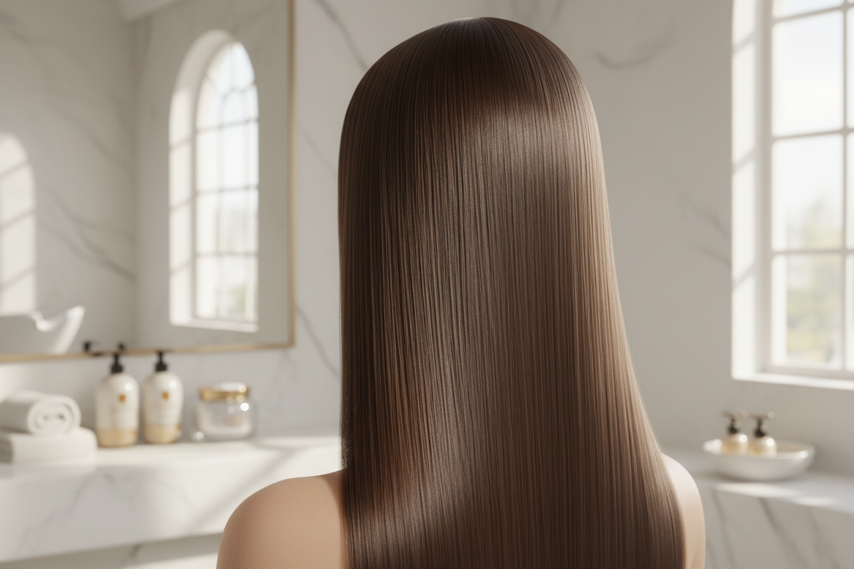 How to Achieve Perfectly Sleek, Glossy Straight Hair | GlowTress
